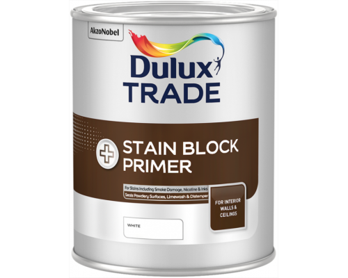 Купить Грунт для блокировки старых пятен Dulux Stain Block Plus белая 1 л.